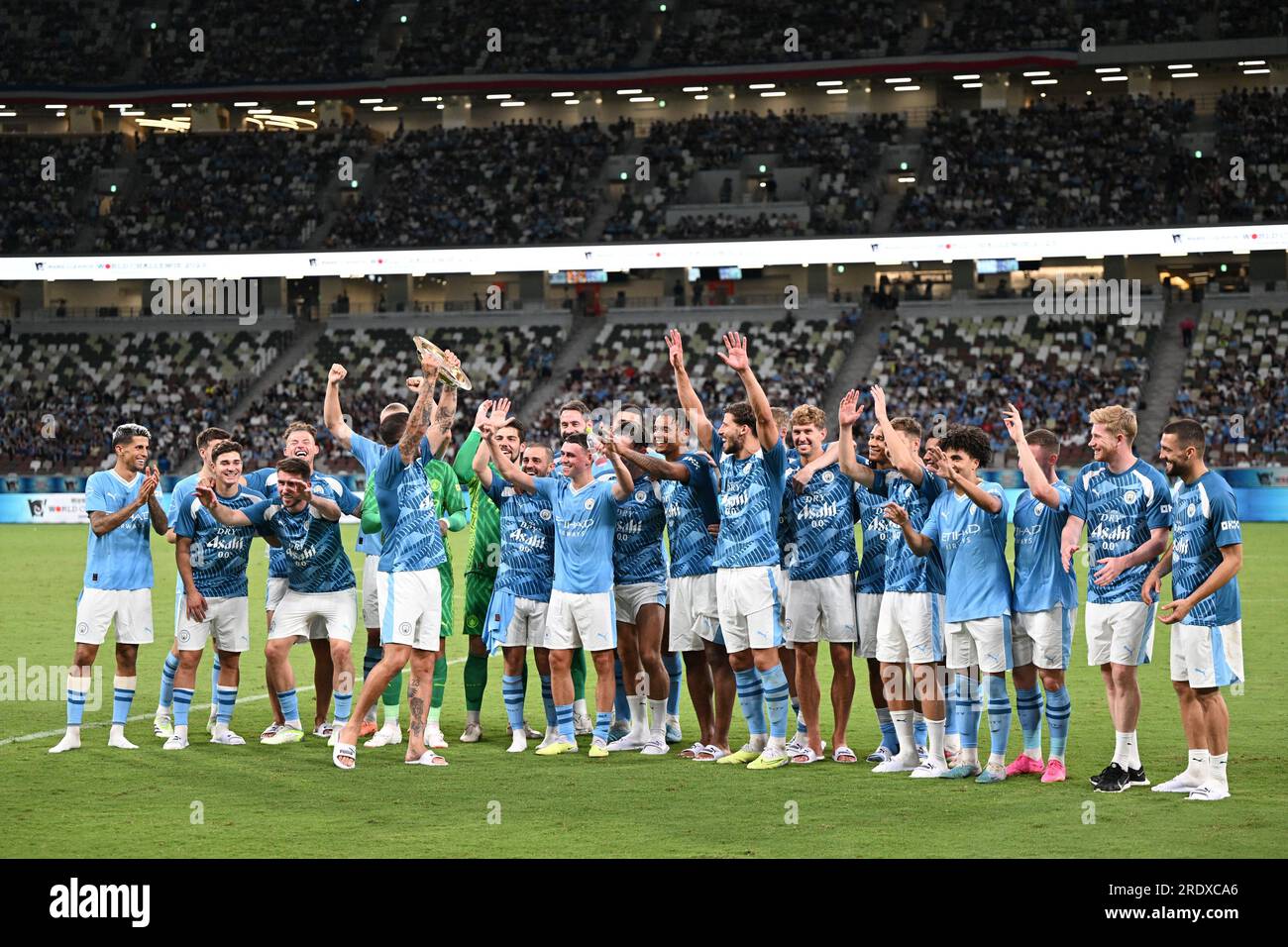 National Stadium, Tokyo, Japan. 23rd July, 2023. Manchester City team ...