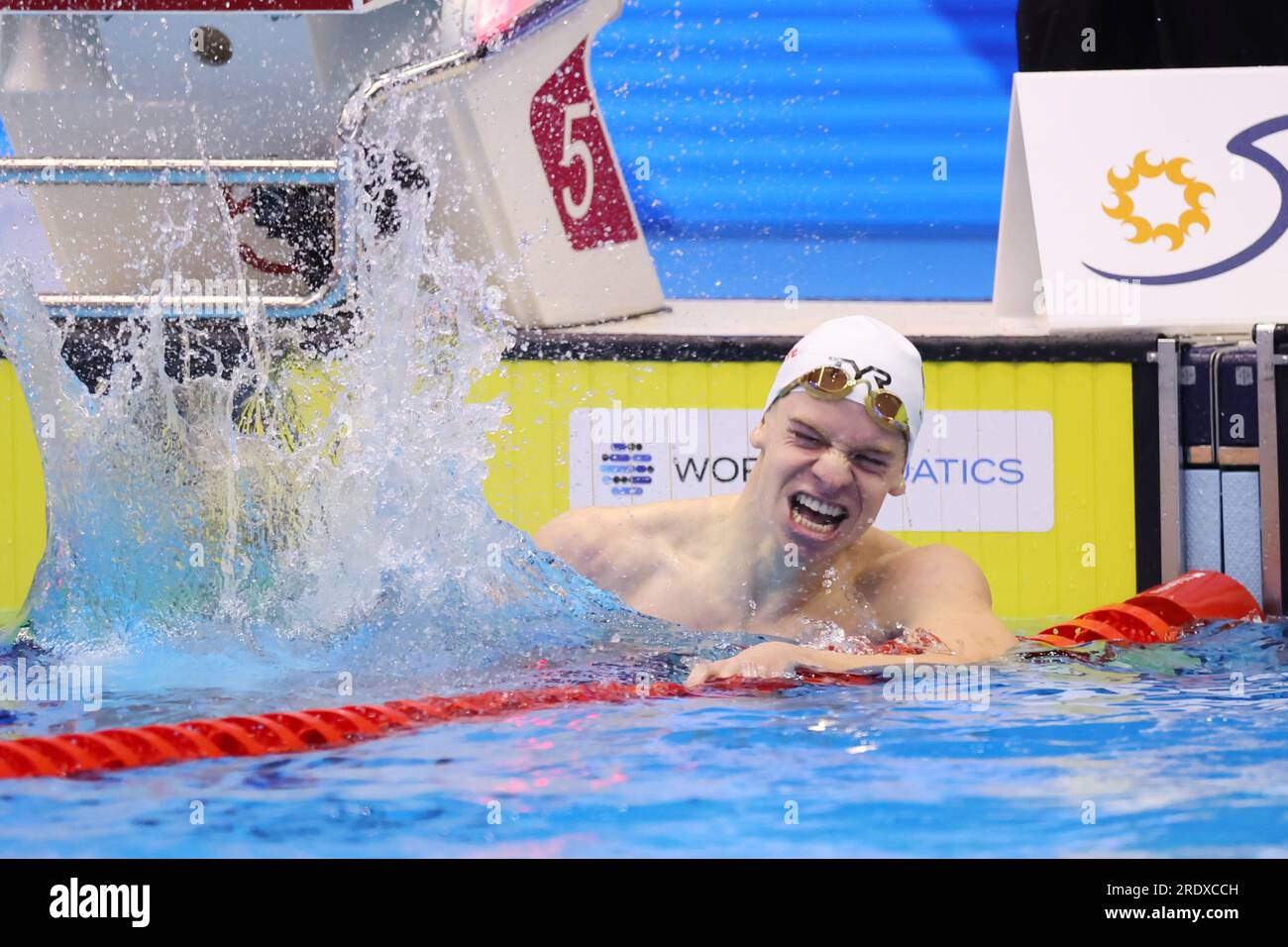 Fukuoka, Japan. 23rd July, 2023. Leon MARCHAND (FRA) Swimming : World ...
