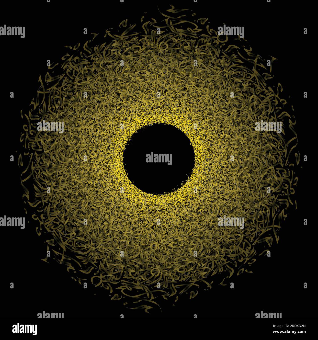 Yellow abstract islamic gradient circle Stock Vector Image & Art - Alamy