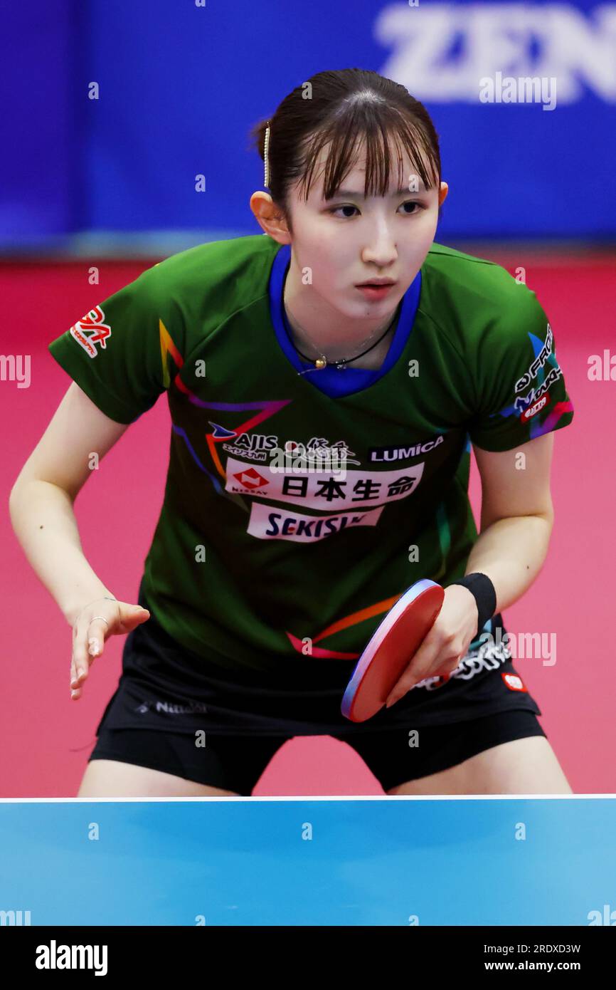 Tokyo, Japan. 23rd July, 2023. Hina Hayata Table Tennis : 2023 ZEN-NOH ...