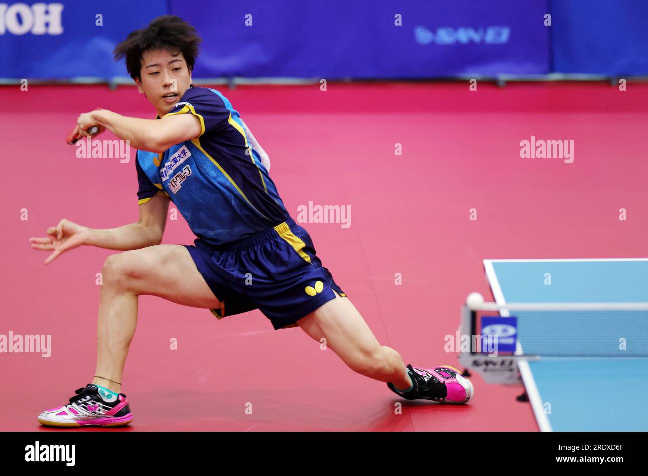 Tokyo, Japan. 23rd July, 2023. Hiroto Shinozuka Table Tennis : 2023 ZEN-NOH Cup Tokyo Men's ...