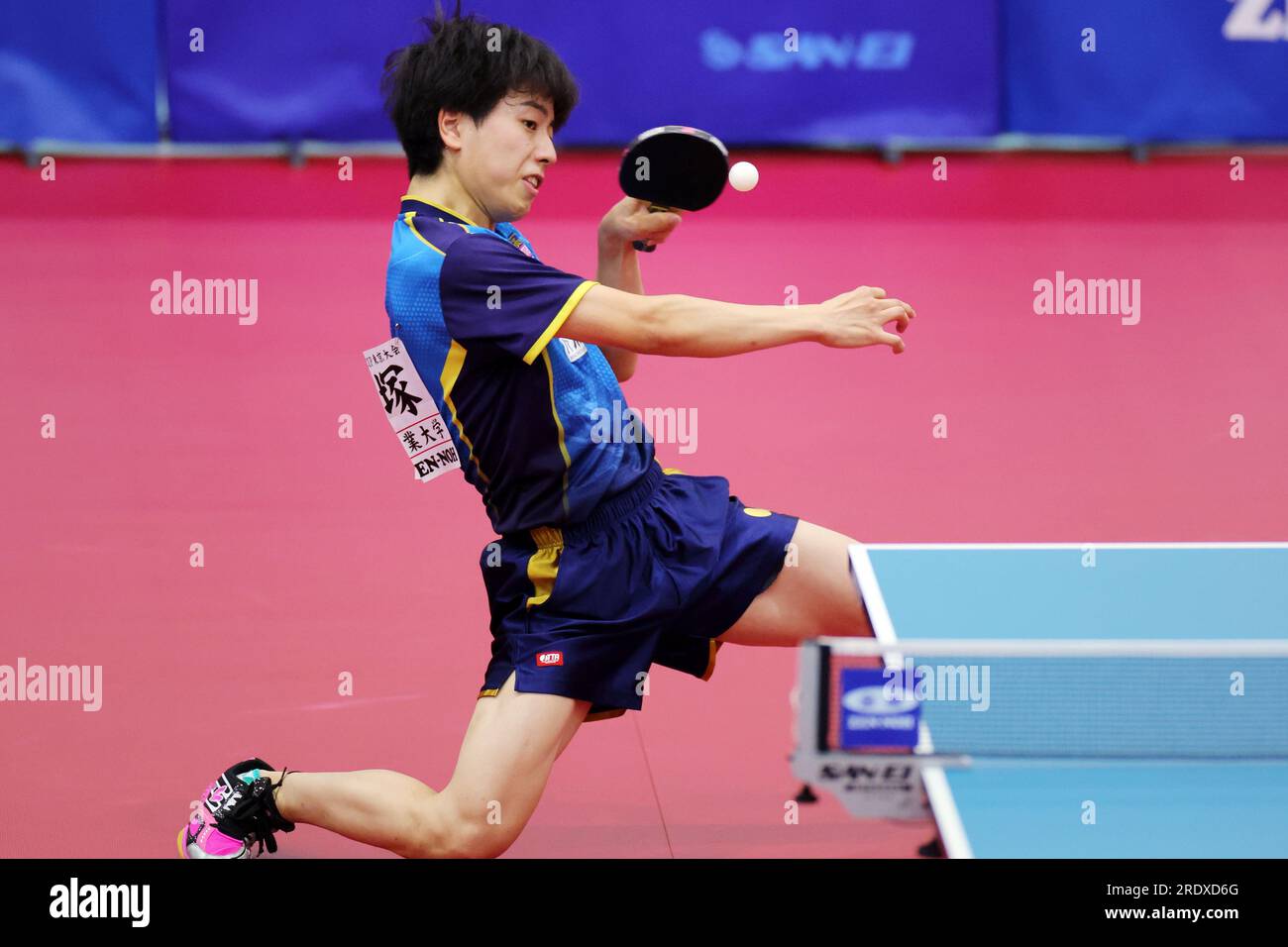 Tokyo, Japan. 23rd July, 2023. Hiroto Shinozuka Table Tennis : 2023 ZEN-NOH Cup Tokyo Men's ...