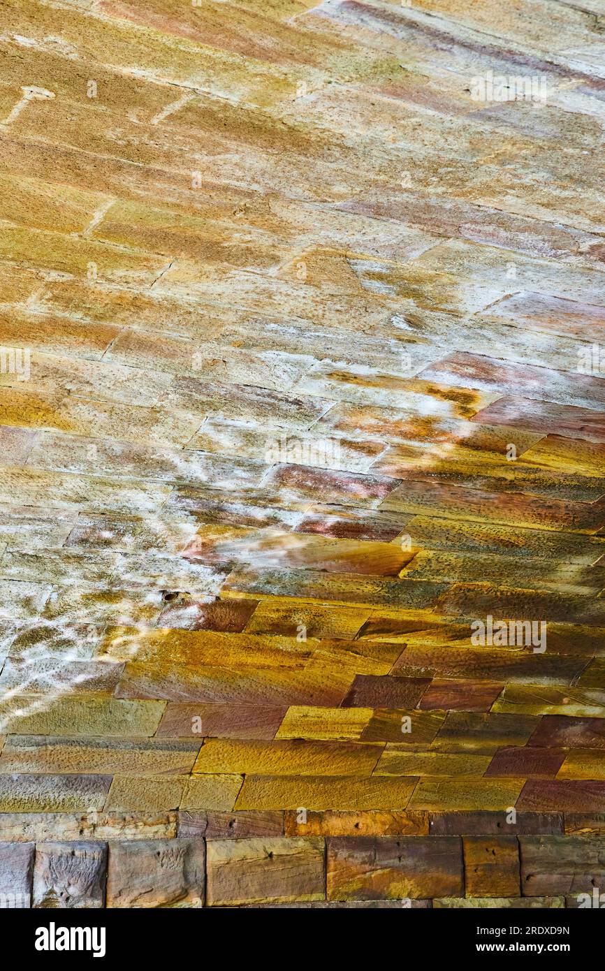 Curved arch of old stone bridge vertical background asset Stock Photo ...