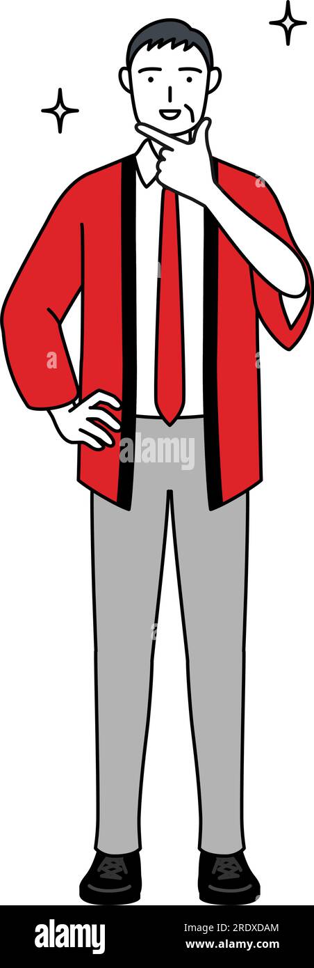 Senior man wearing suit in Stock Vector Images - Alamy