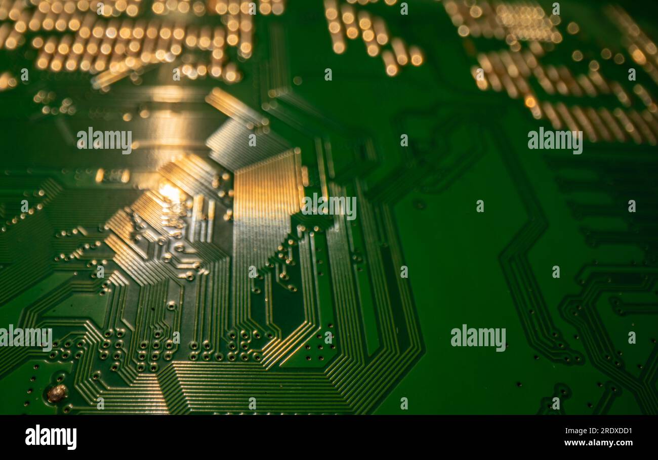 Electronic circuit board technology background. Electronic plate ...