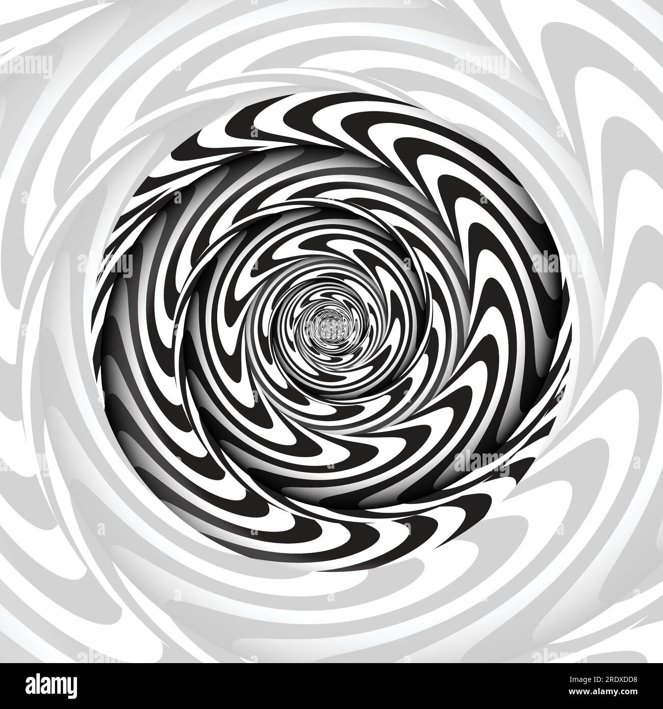 Hypnosis black and white spiral transparent Stock Vector Image & Art ...