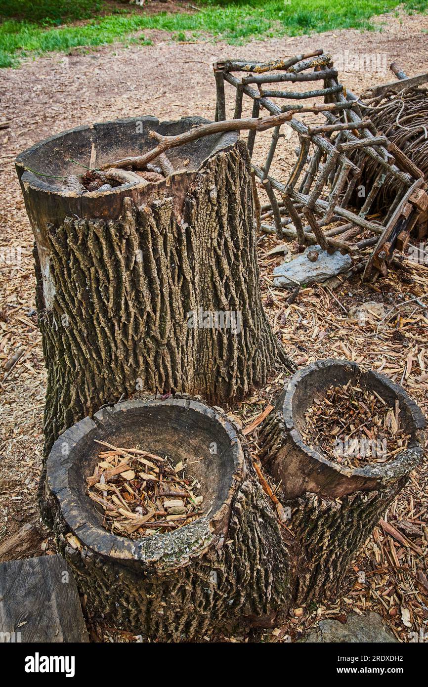 Sticks in tree bowls hi-res stock photography and images - Alamy
