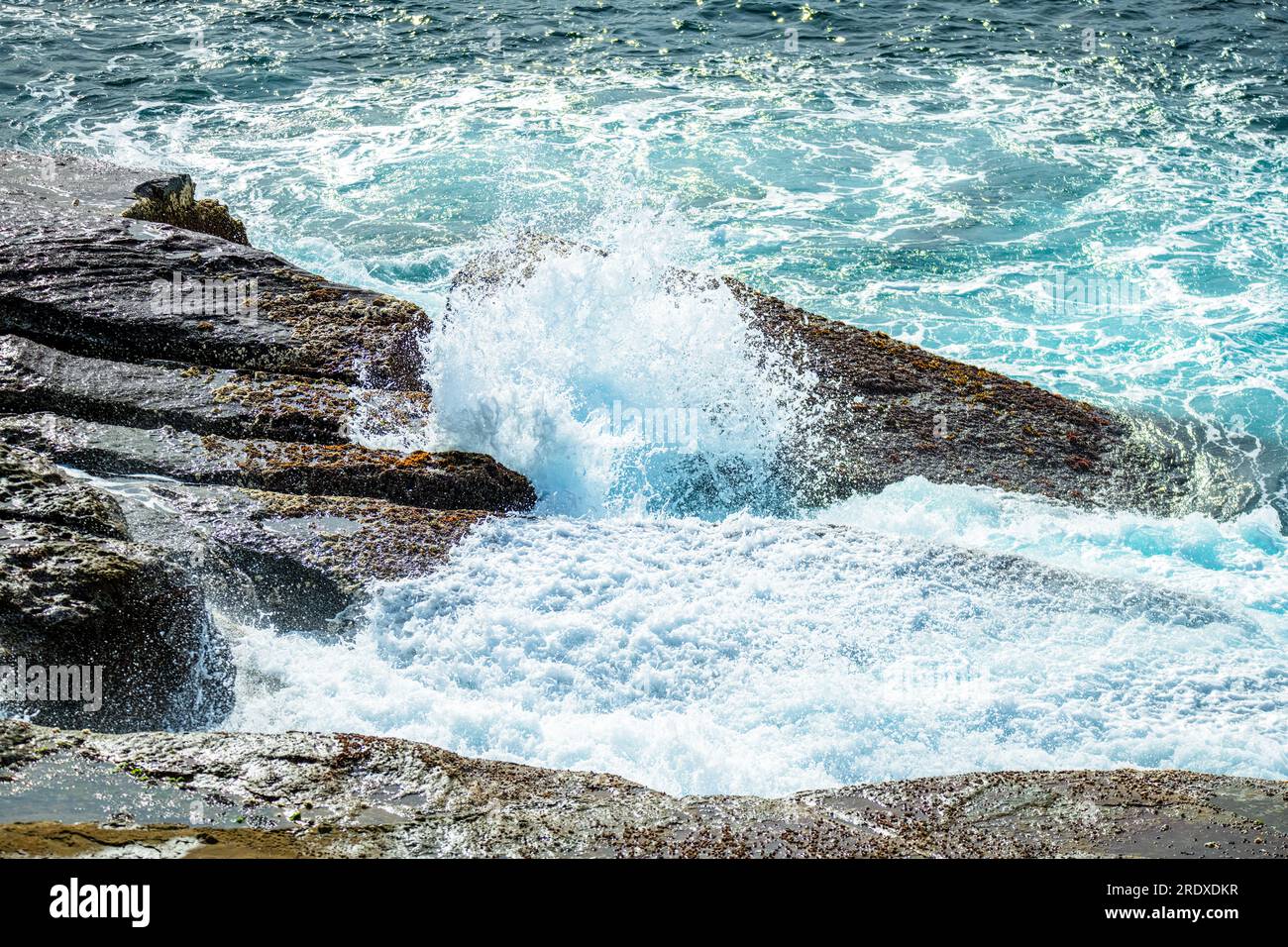 Daytime seascape from The Haven at Terrigal on the Central Coast of NSW ...