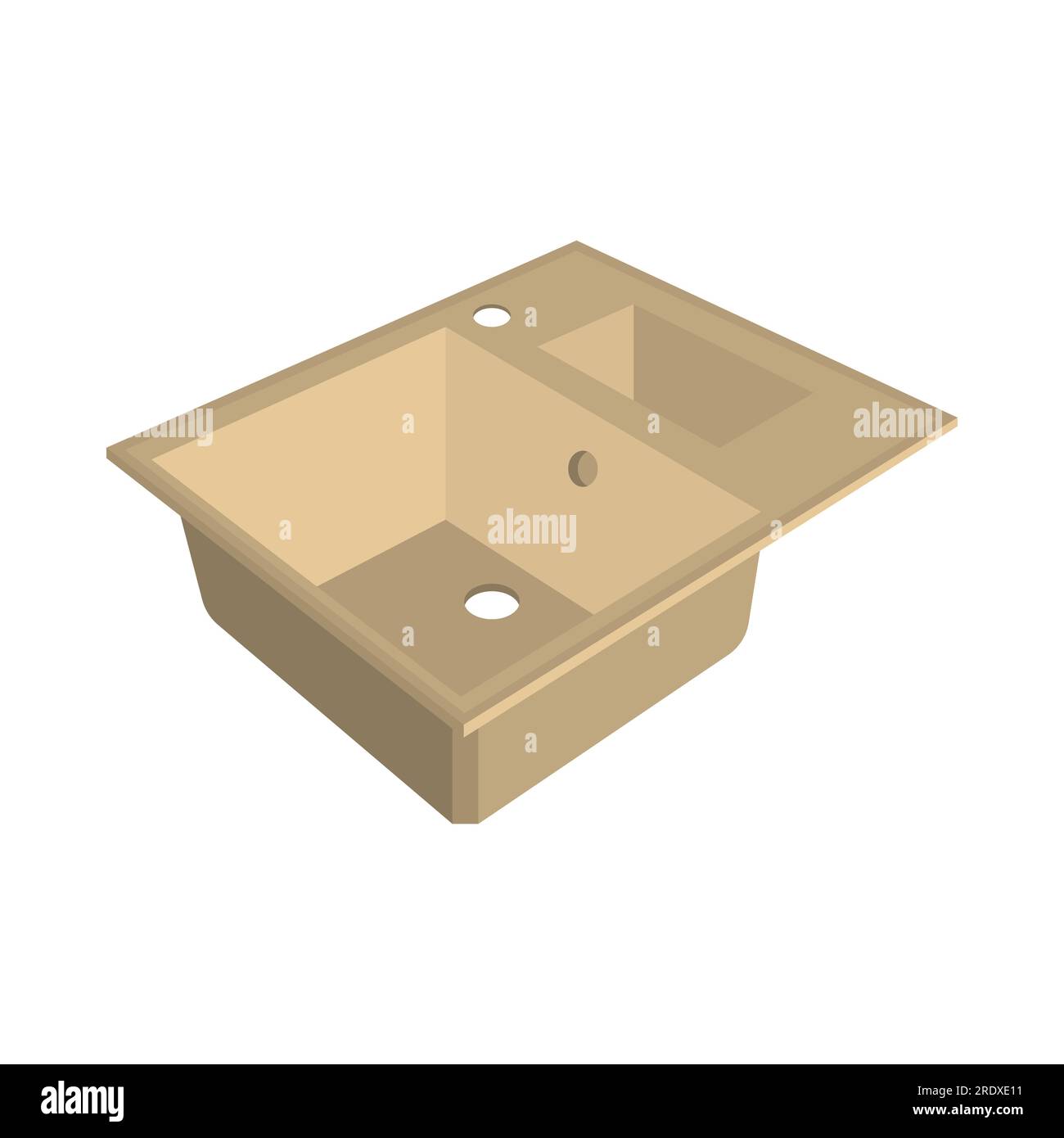 Kitchen sink. Vector illustration on white background Stock Vector ...