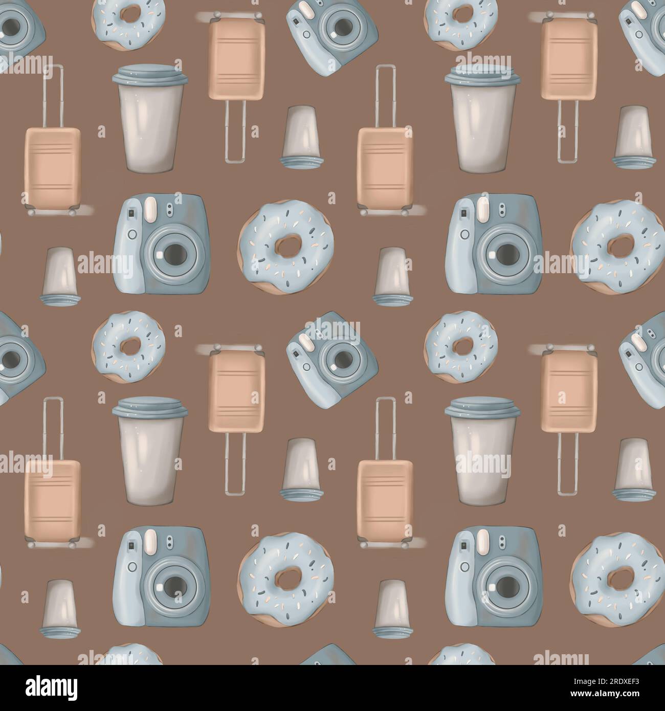 Coffee and donut drawing hi-res stock photography and images - Alamy