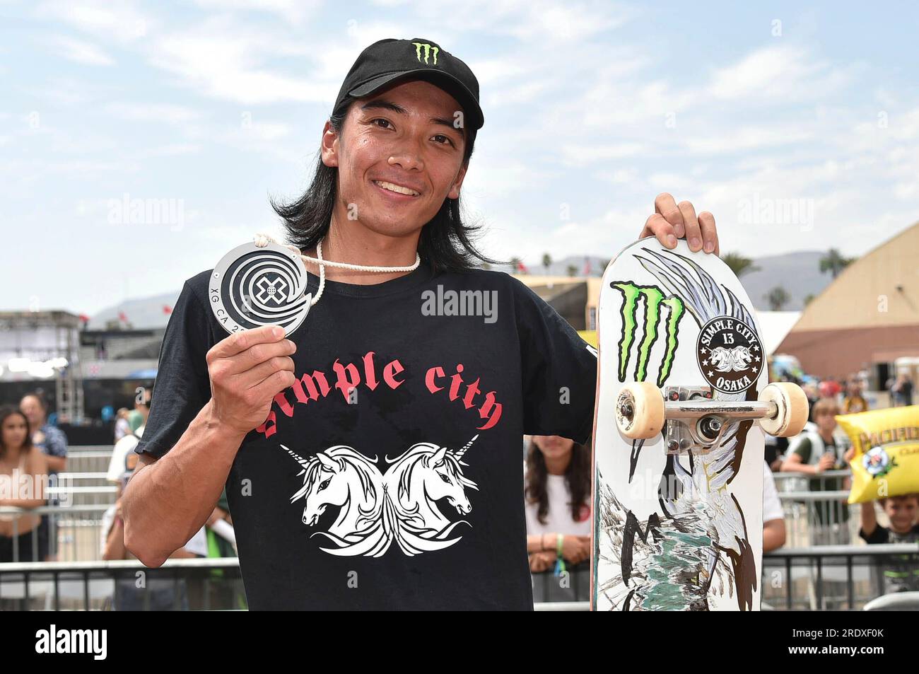 Moto Shibata attends the X-Games on Sunday, July 23, 2023, at the ...