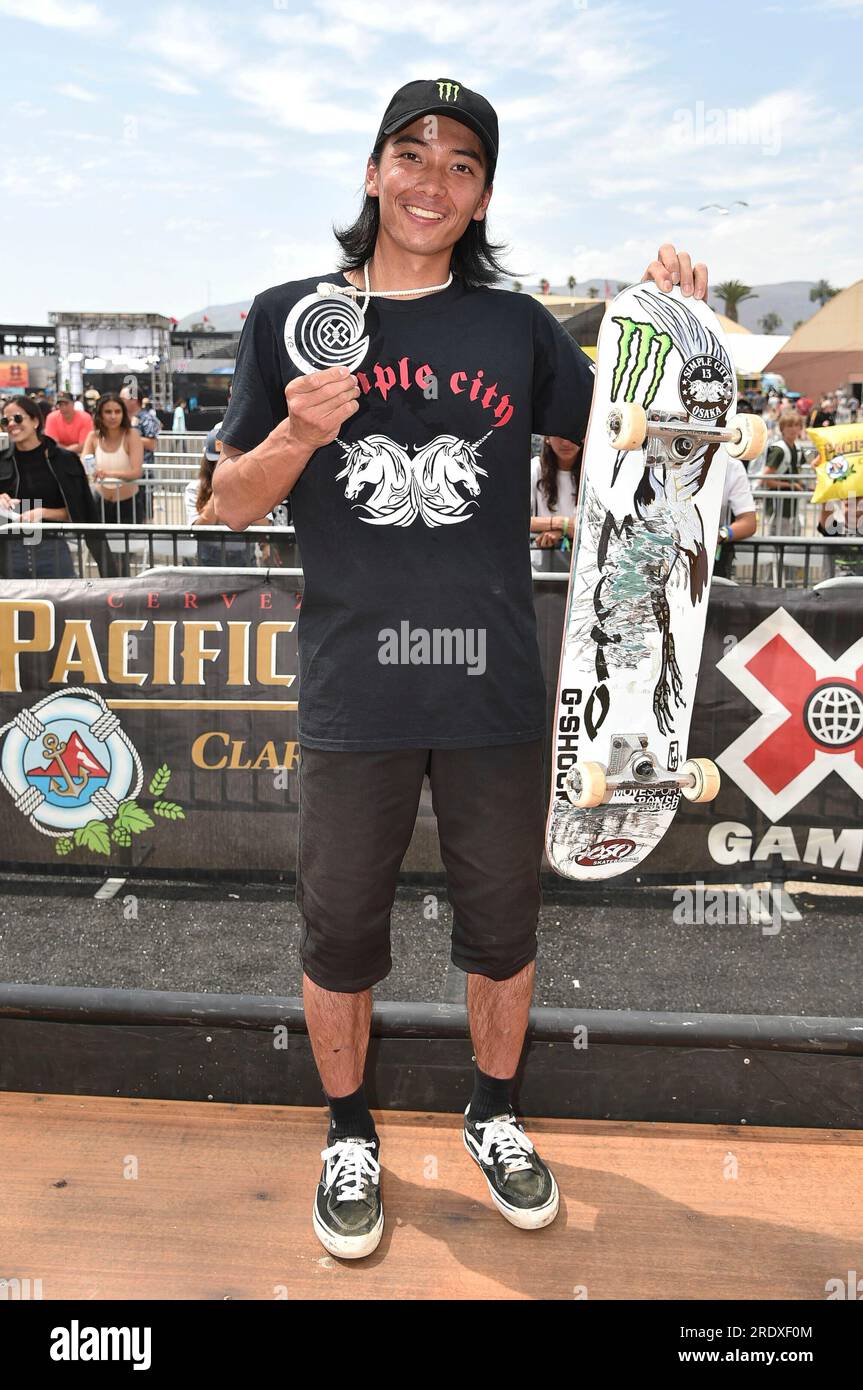 Moto Shibata attends the X-Games on Sunday, July 23, 2023, at the ...