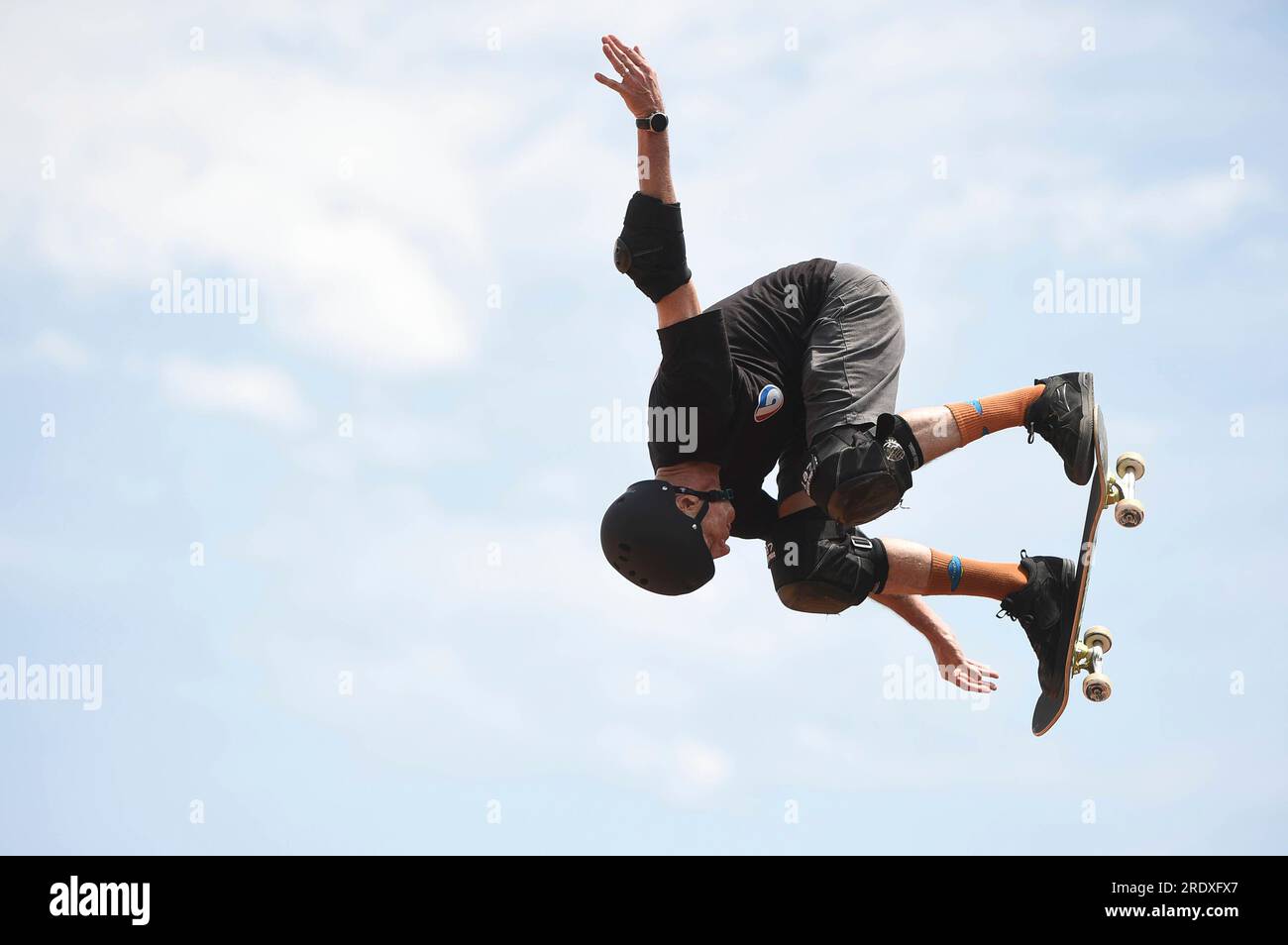 Tony Hawk attends the X-Games on Sunday, July 23, 2023, at the Ventura ...