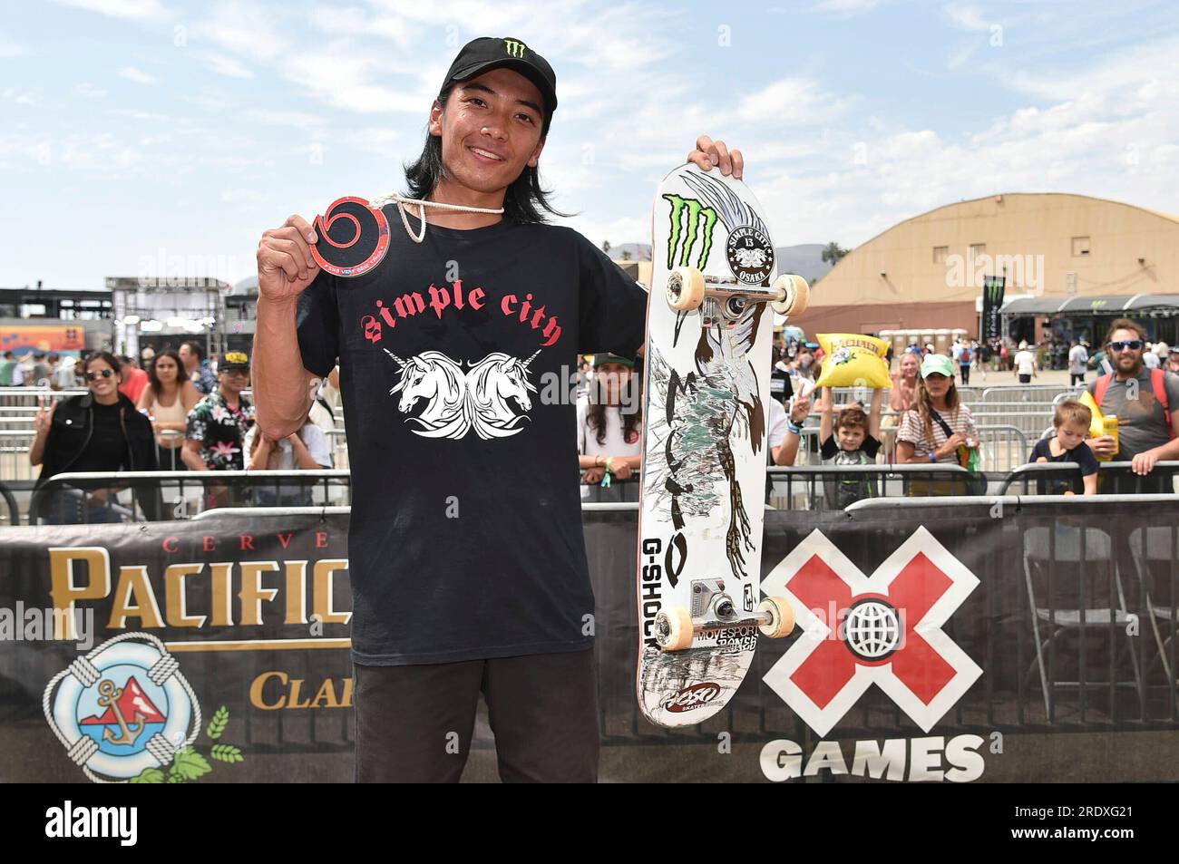 Moto Shibata attends the X-Games on Sunday, July 23, 2023, at the ...