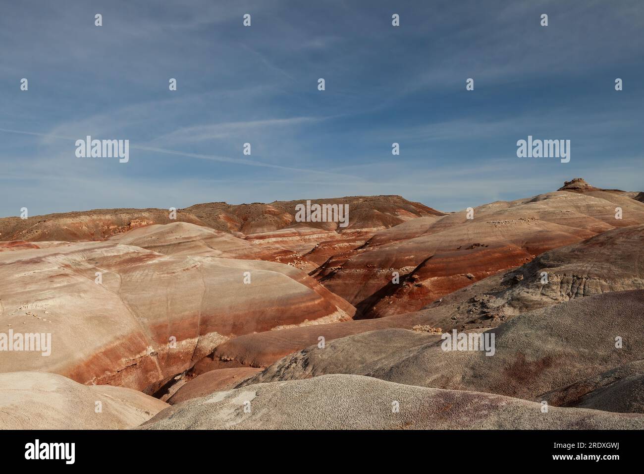 Colorful Bentonite Hills, Capitol Reef National Park, Utah Stock Photo ...