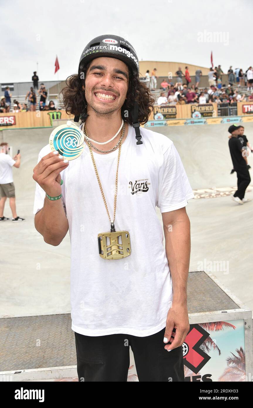 Kevin Peraza attends the X-Games on Sunday, July 23, 2023, at the ...