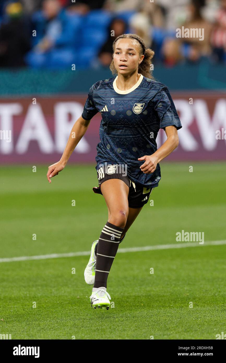 Sydney, Australia. 23rd July, 2023. Solai Washington of Jamaica warms ...