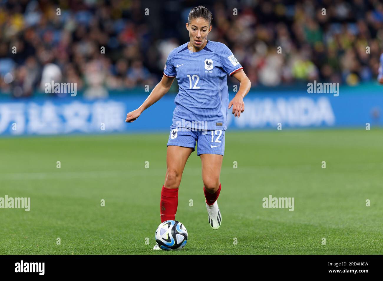 Sydney, Australia. 23rd July, 2023. Clara Mateo of France controls the ...