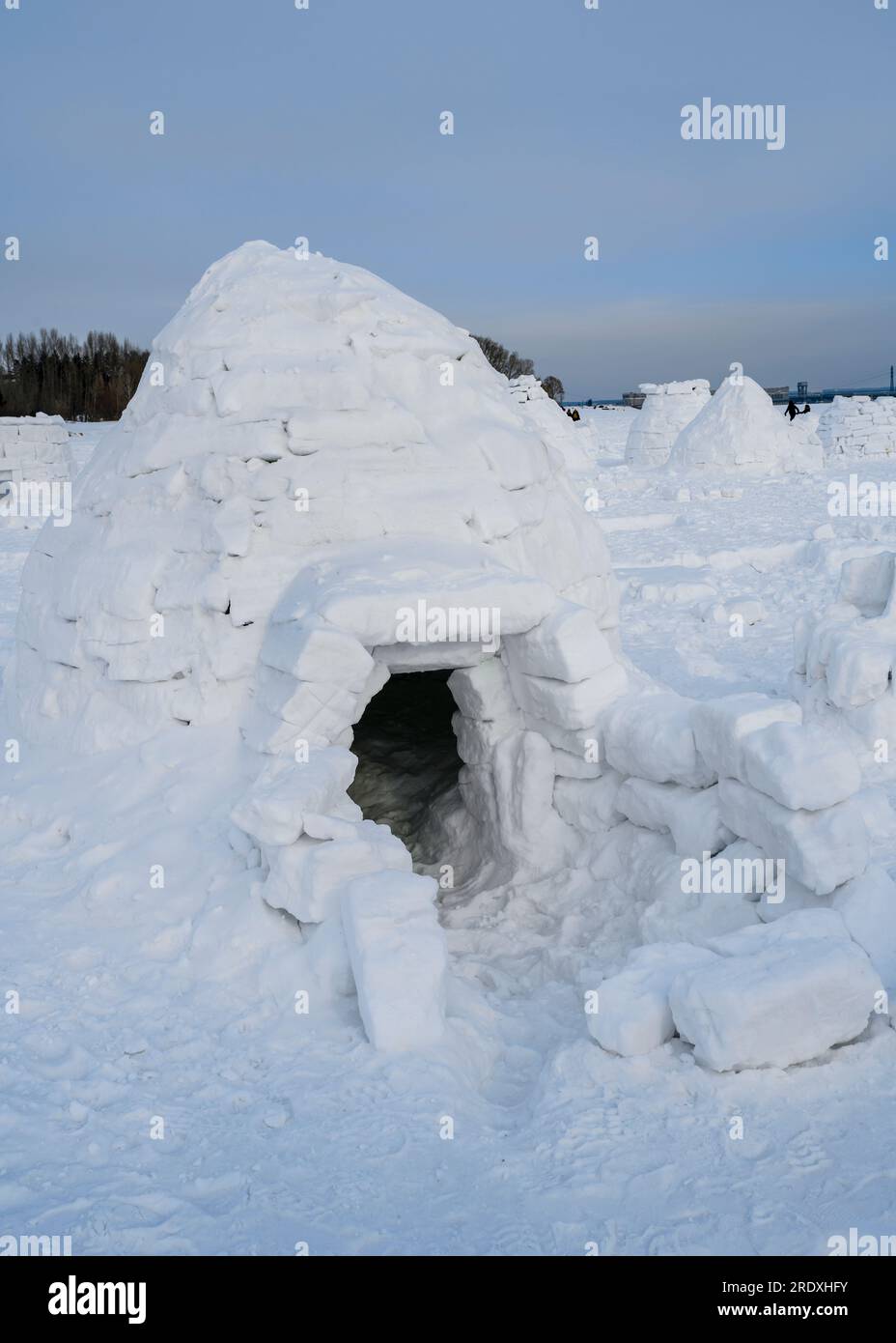 Igloo, a national shelter from the cold of the northern peoples, made ...
