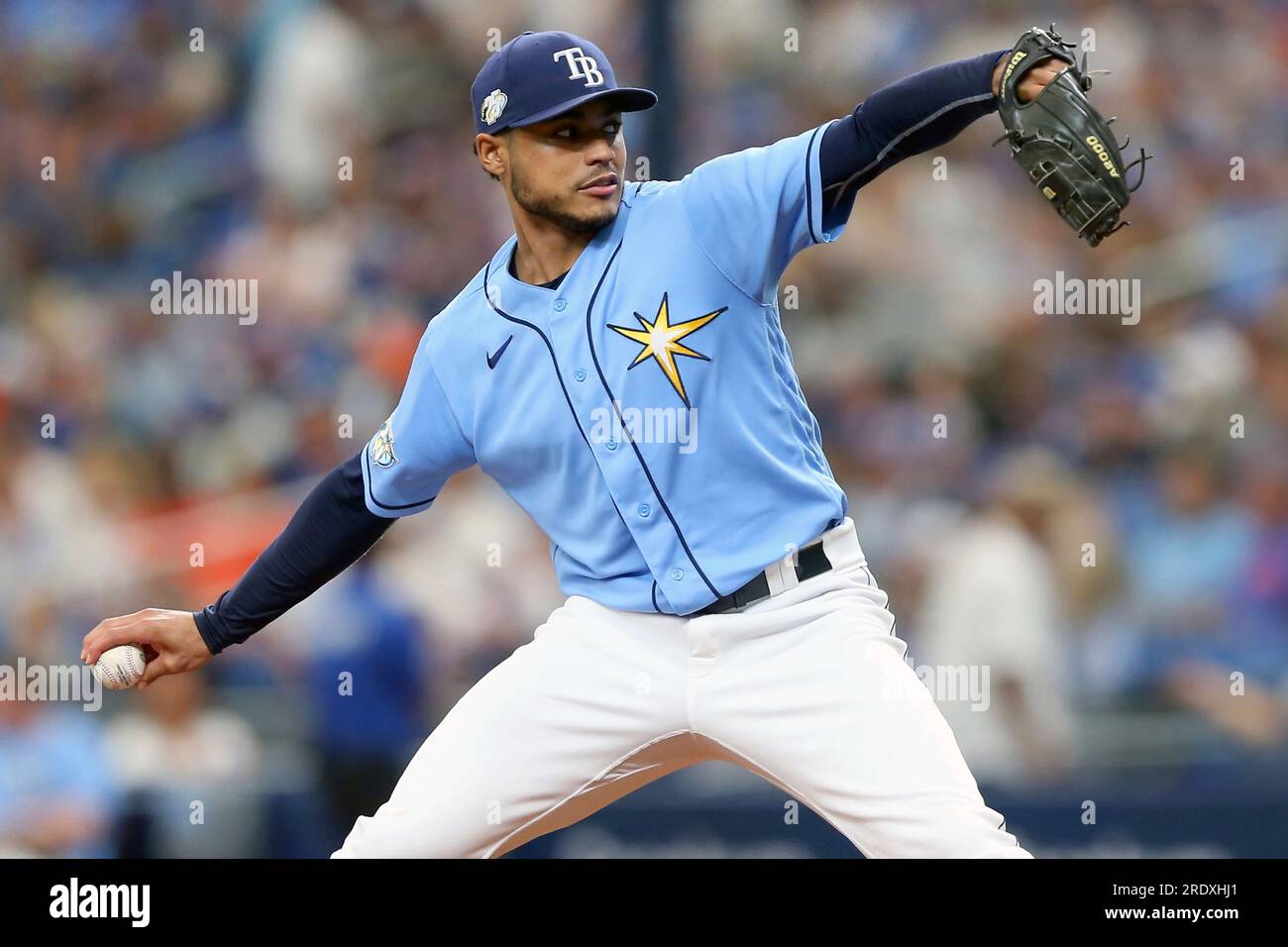ST. PETERSBURG, FL - July 23: Tampa Bay Rays Pitcher Taj Bradley (45 ...
