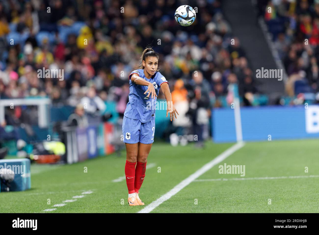 Sydney, Australia. 23rd July, 2023. Maelle Lakrar of France throws the ...