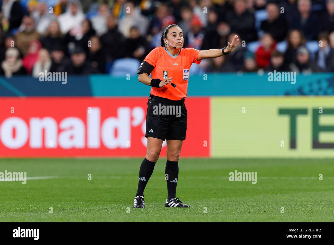 Sydney, Australia. 23rd July, 2023. Referee, Maria Carvajal in action ...