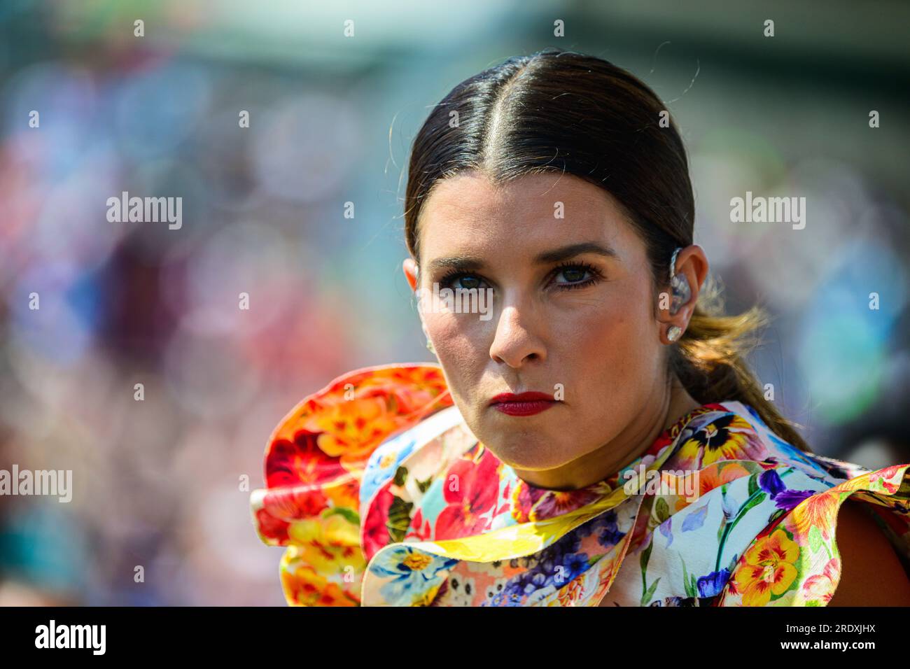 Budapest, Hungary. 23rd July, 2023. Former US racing driver Danica ...