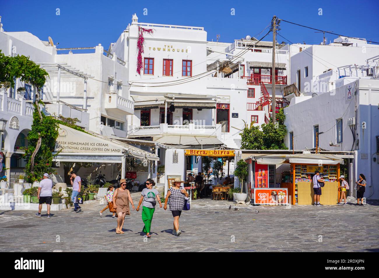 Scenic and Landscape View of Mykonos in Greece Stock Photo - Alamy