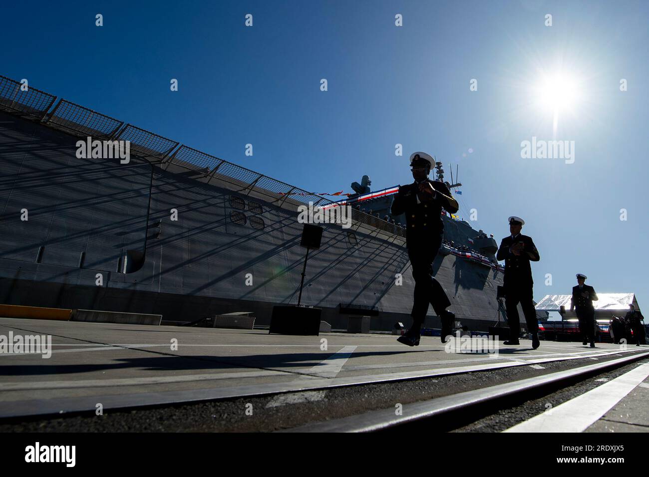 The crew of the Navy's newest Independence-variant littoral combat ship ...