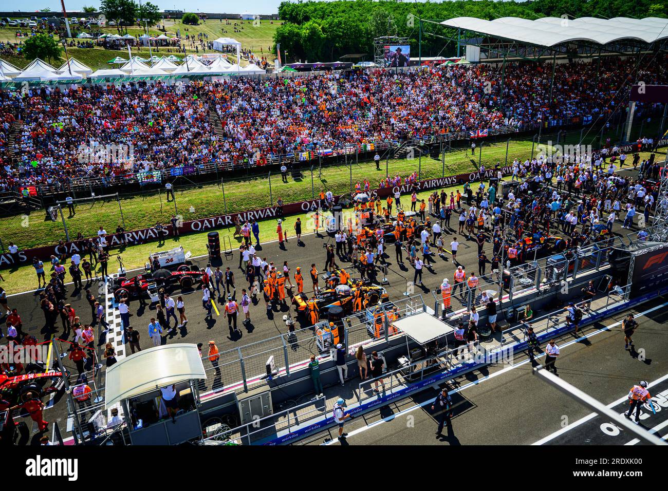 Budapest, Hungary. 23rd July, 2023. General view of the grid prior to ...