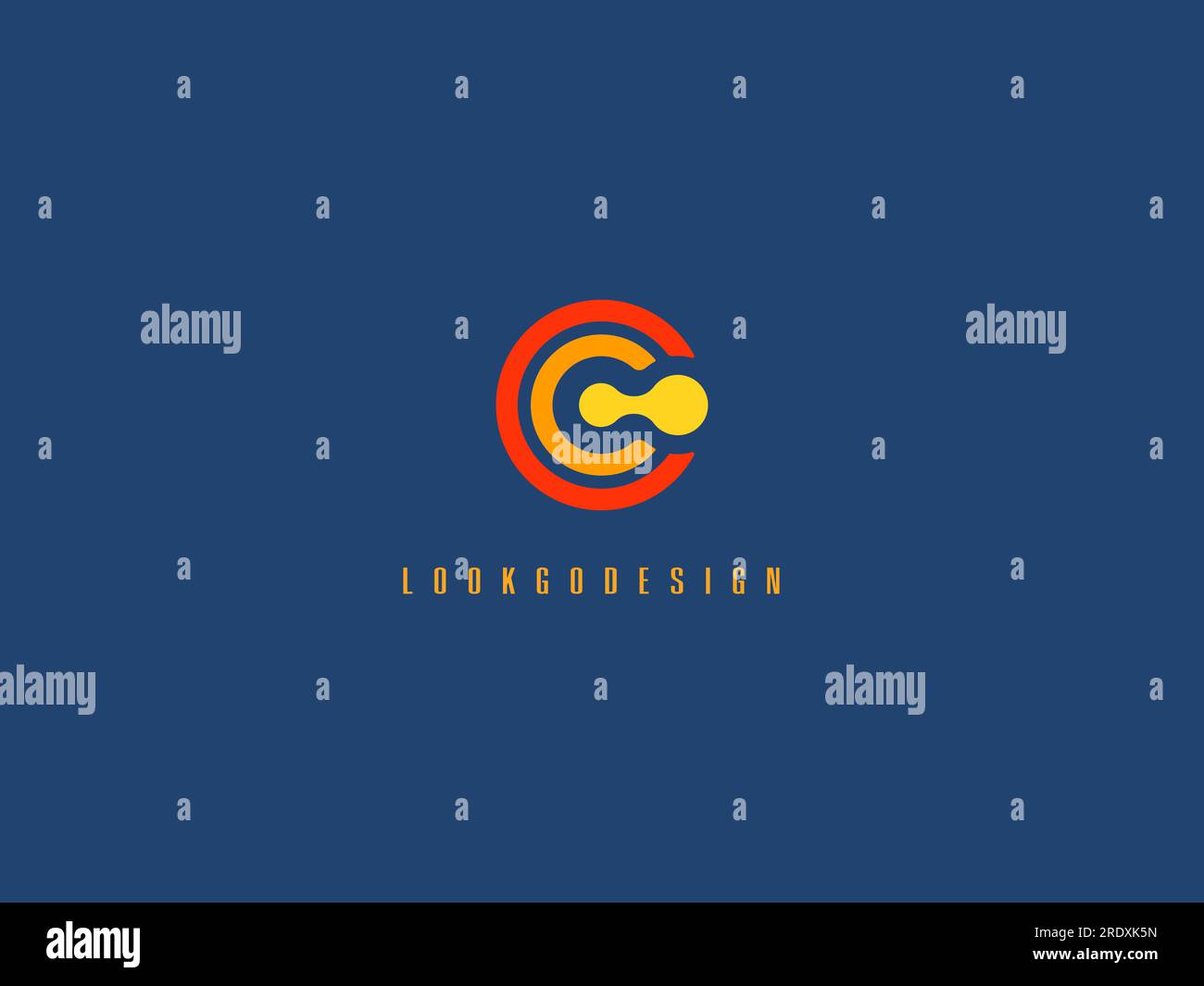 Initial Letter C Modern Lettering futuristic internet connection logo ...