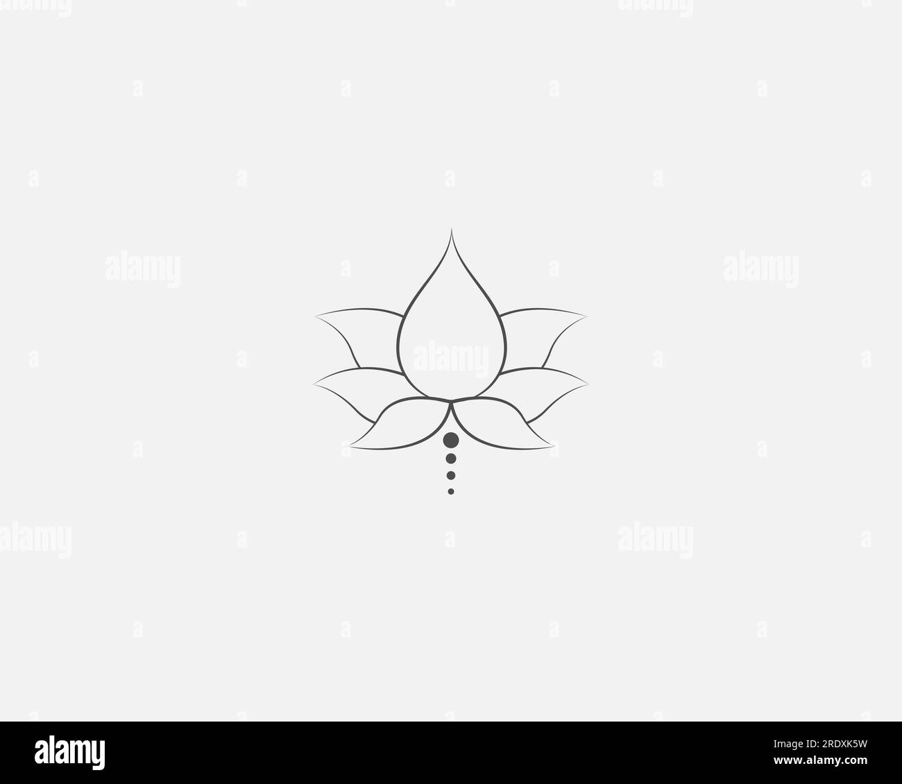 Mandala lotus flower Black and White Stock Photos & Images - Alamy