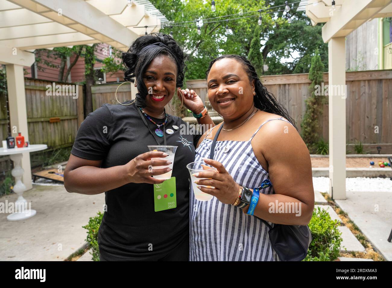 Festivalgoers are seen at 2023 Tales of the Cocktail Festival on Sunday ...