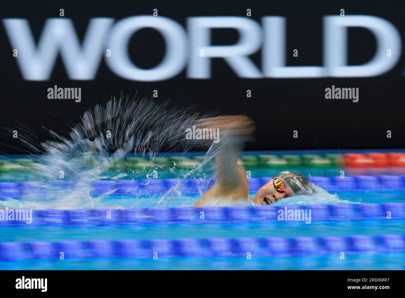 Gan Ching Hwee of Singapore competes in the women's 1500m freestyle at ...