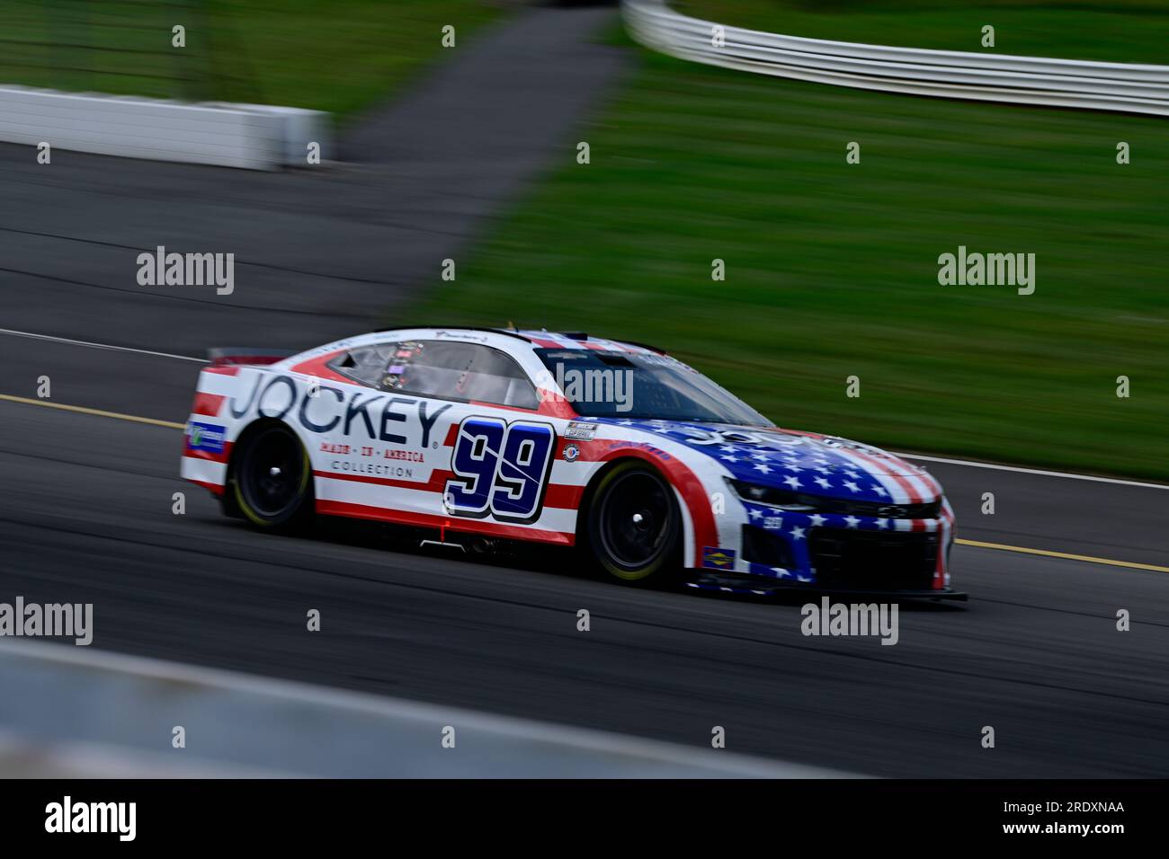 Daniel Suarez drives during a NASCAR Cup Series auto race at Pocono ...