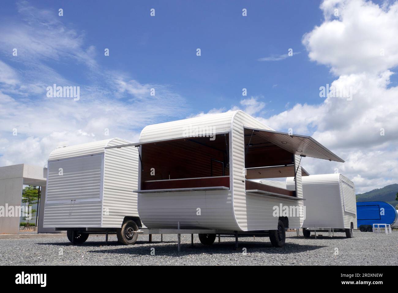 Car Mobile vending machines in Public Park Stock Photo - Alamy