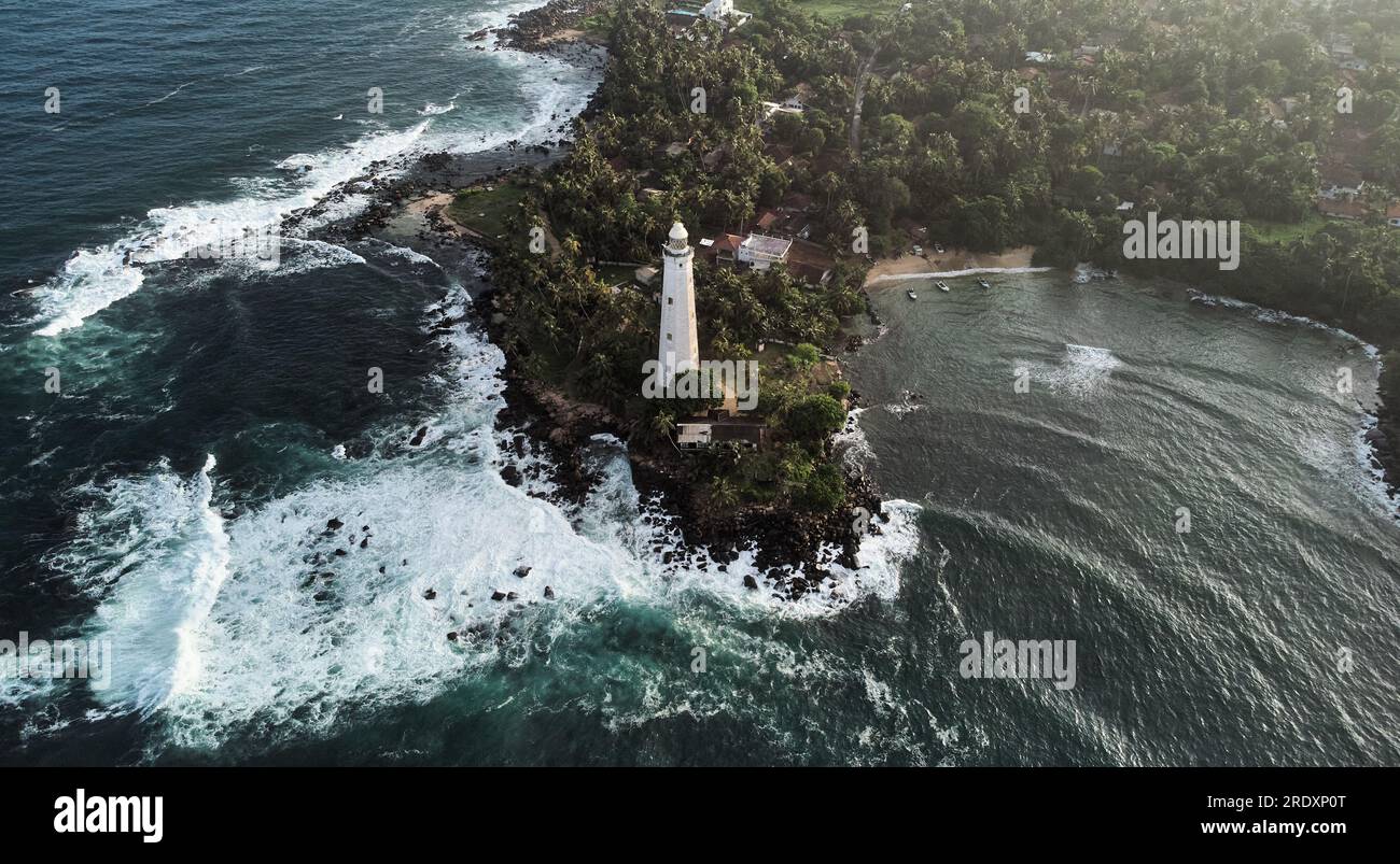 Aerial view of Dondra Lighthouse in Sri Lanka Stock Photo - Alamy