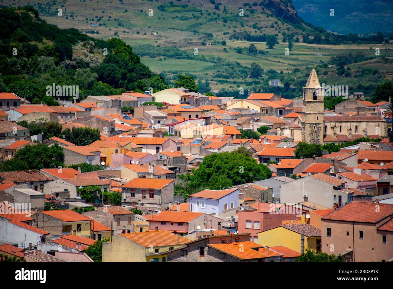 Town of Padria - Sardinia - Italy Stock Photo - Alamy