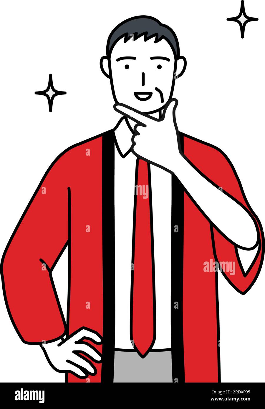 Senior man wearing suit in Stock Vector Images - Alamy