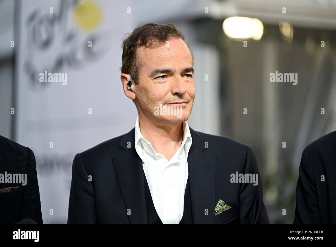 Franck Ferrand during the stage 21 of the Tour de, France. , . in Paris ...