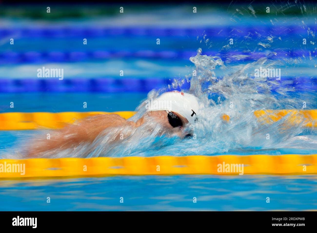 Katie Ledecky of United States competes in the women's 1500m freestyle ...