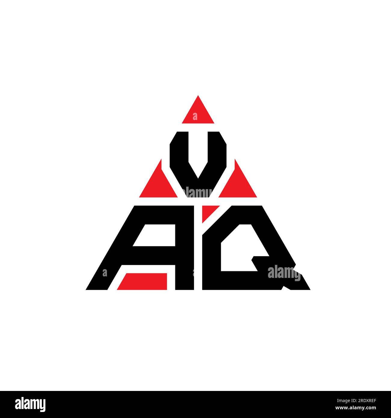 VAQ triangle letter logo design with triangle shape. VAQ triangle logo ...