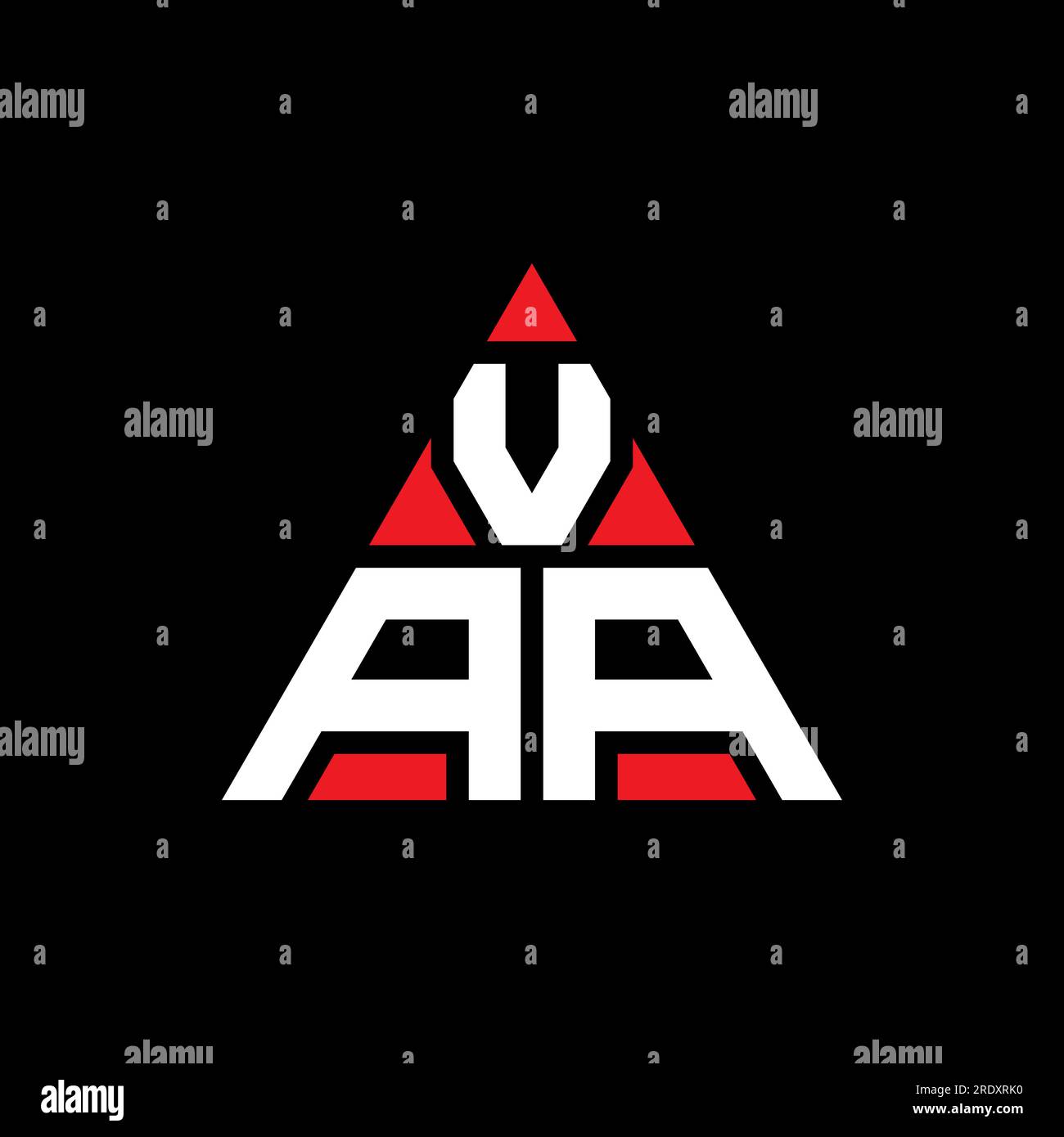 VAA triangle letter logo design with triangle shape. VAA triangle logo ...
