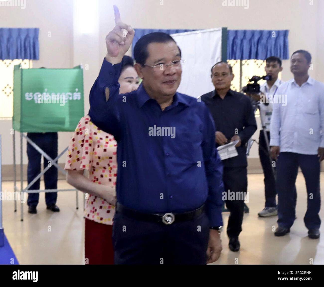 Cambodian Prime Minister Hun Sen of the Cambodian People's Party (CPP ...