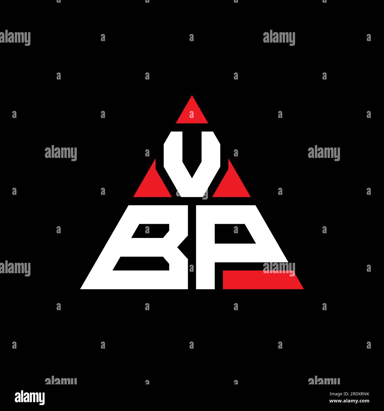 VBP triangle letter logo design with triangle shape. VBP triangle logo ...