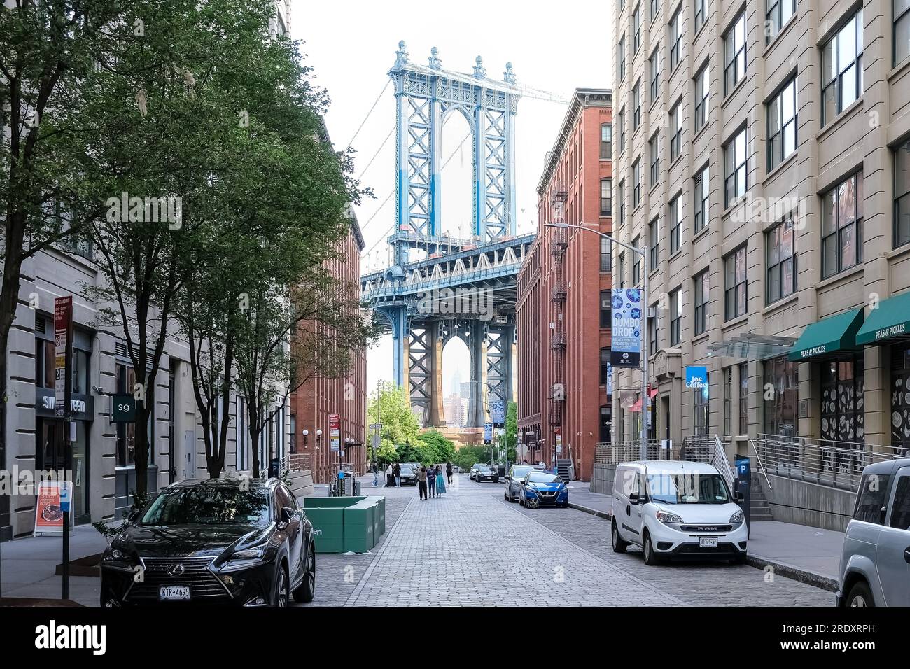 Architectural detail of Dumbo, a neighborhood in the New York City ...