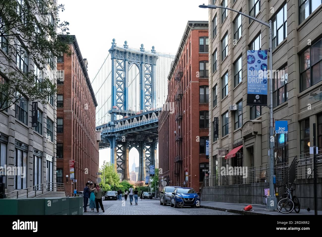 Architectural detail of Dumbo, a neighborhood in the New York City ...