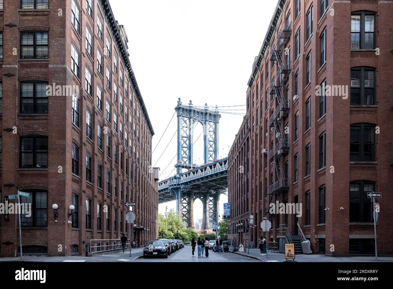 Architectural detail of Dumbo, a neighborhood in the New York City ...