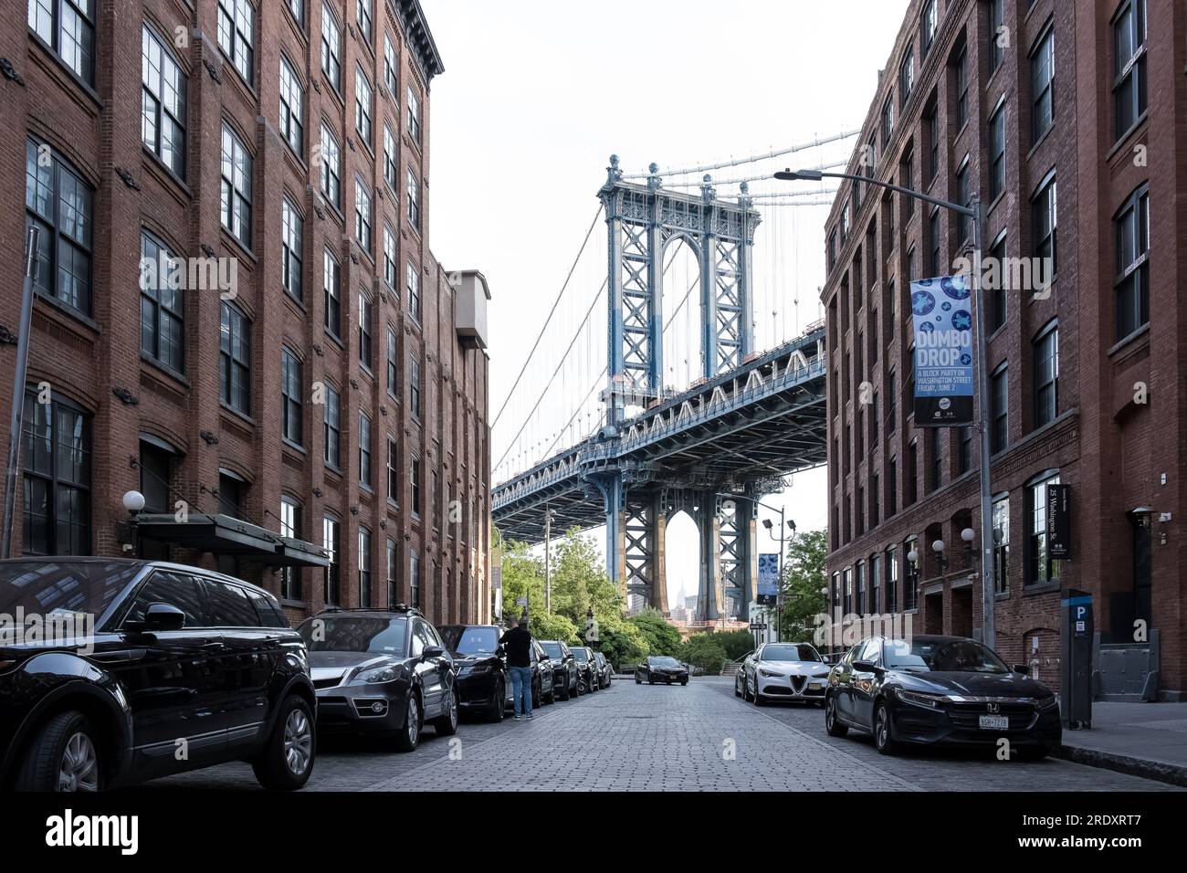 Architectural detail of Dumbo, a neighborhood in the New York City ...