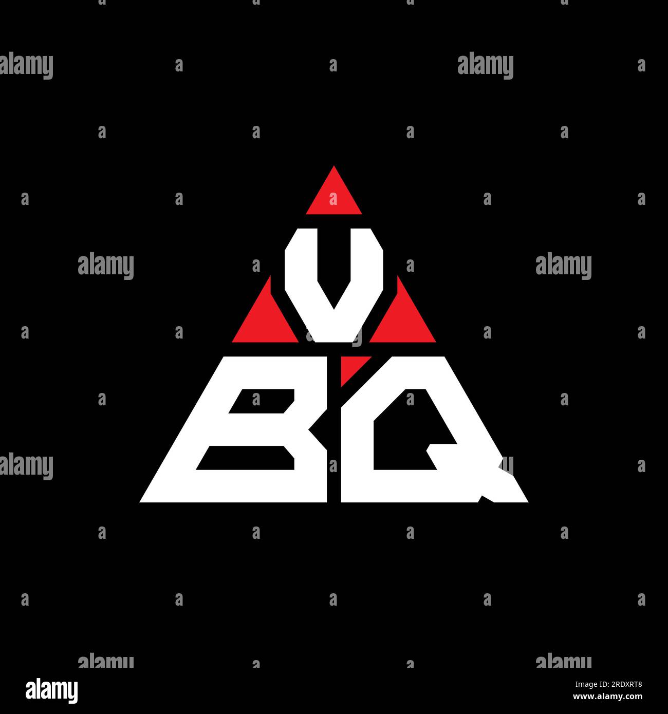 VBQ triangle letter logo design with triangle shape. VBQ triangle logo ...